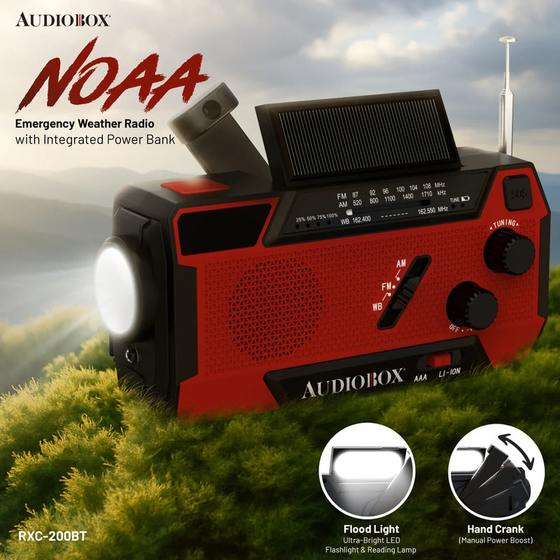 RXP-200 Audiobox Emergency NOAA Radio-Powerbank – productsourceguys