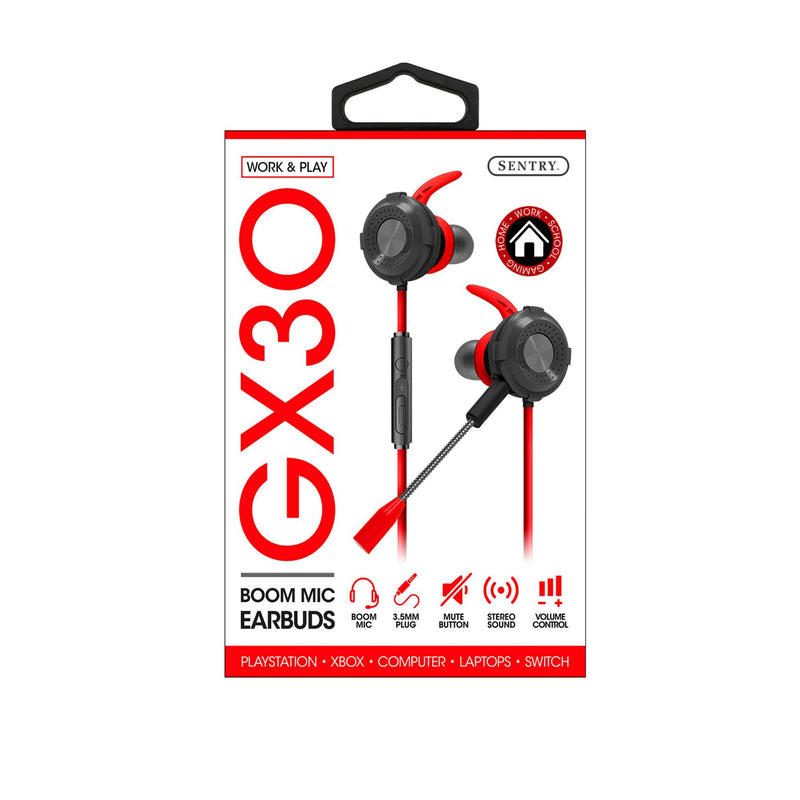 GX30 Sentry Gaming Earbuds with Boom Mic - Asst Colors – productsourceguys